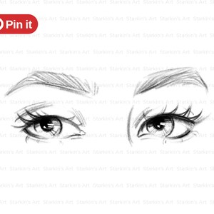 EYES TEMPLATE fashion Face Templates drawing Template for - Etsy