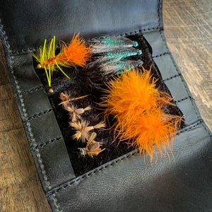 Wearable Leather/canvas Fly Wallet for Fly Fishing Fly - Etsy