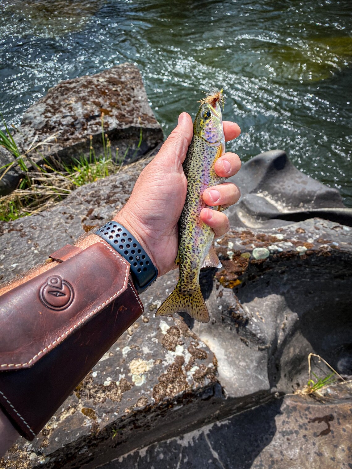 Wearable Leather/canvas Fly Wallet for Fly Fishing Fly - Etsy