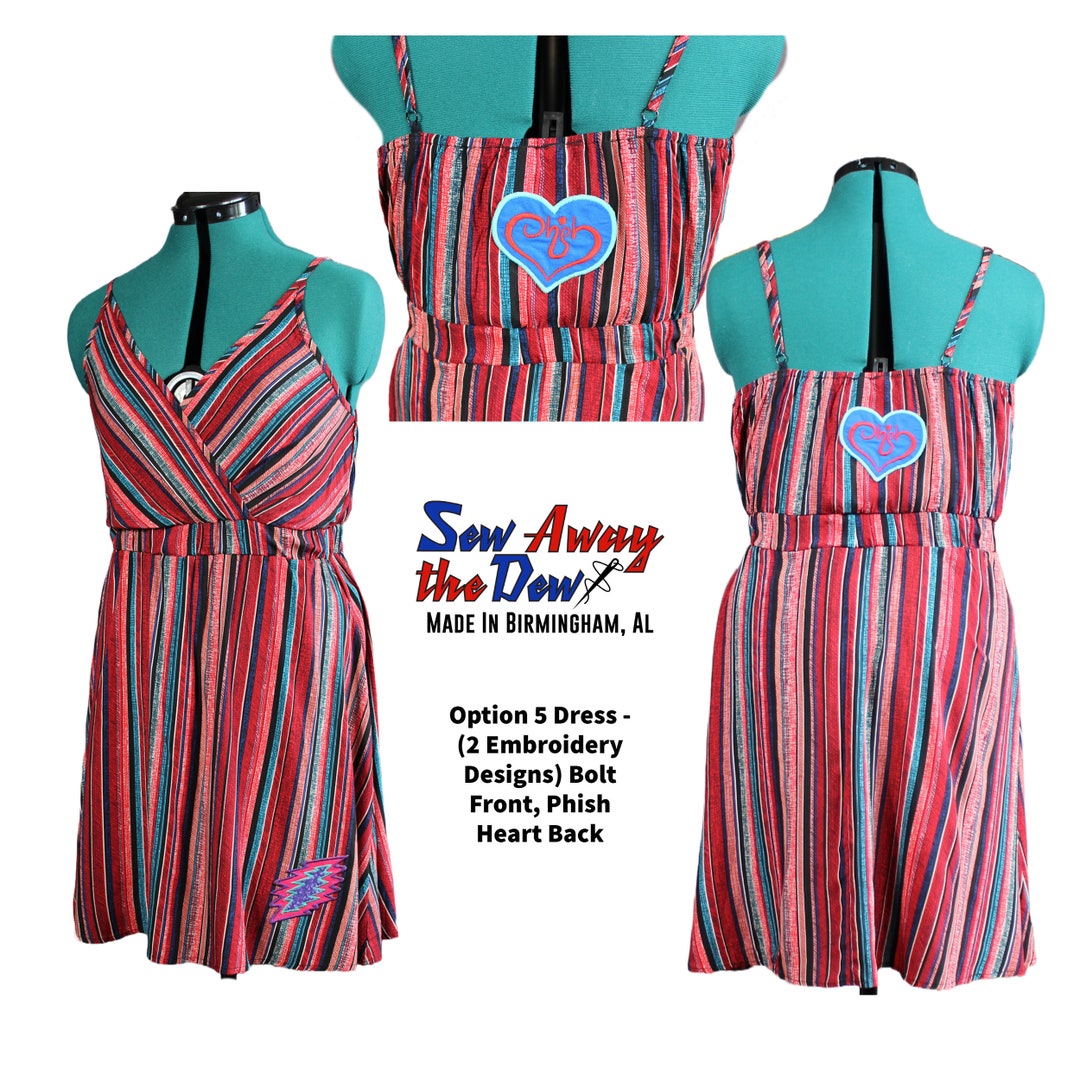 Phish Dress, Women Wrap Dress, Deadhead Dress, Dress Gift for Women ...