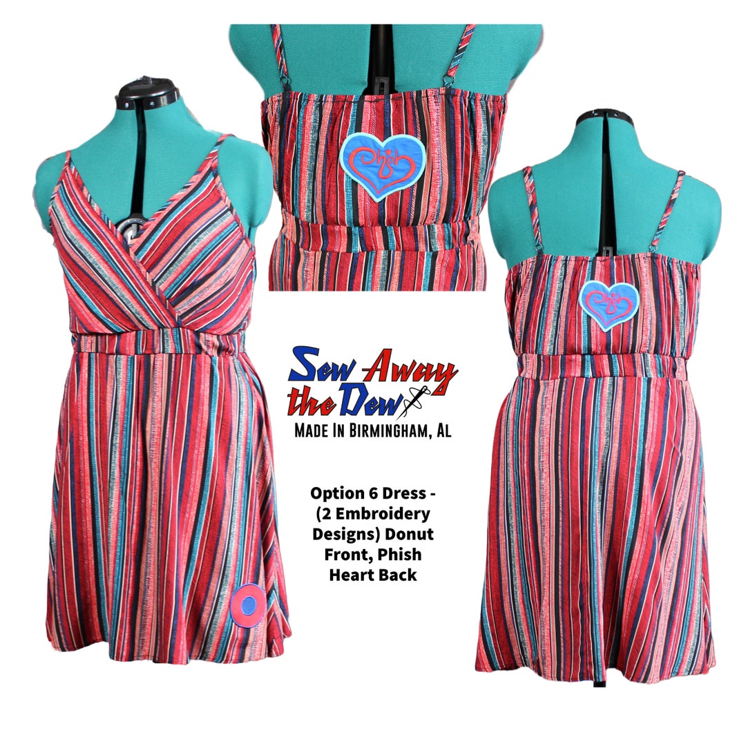 Phish Dress Women Wrap Dress Fishman Donut Dress Dress Gift - Etsy