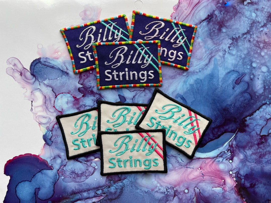 Billy Strings Patch 3 Vintage Patch Style Blue, Purple, White Iron on ...