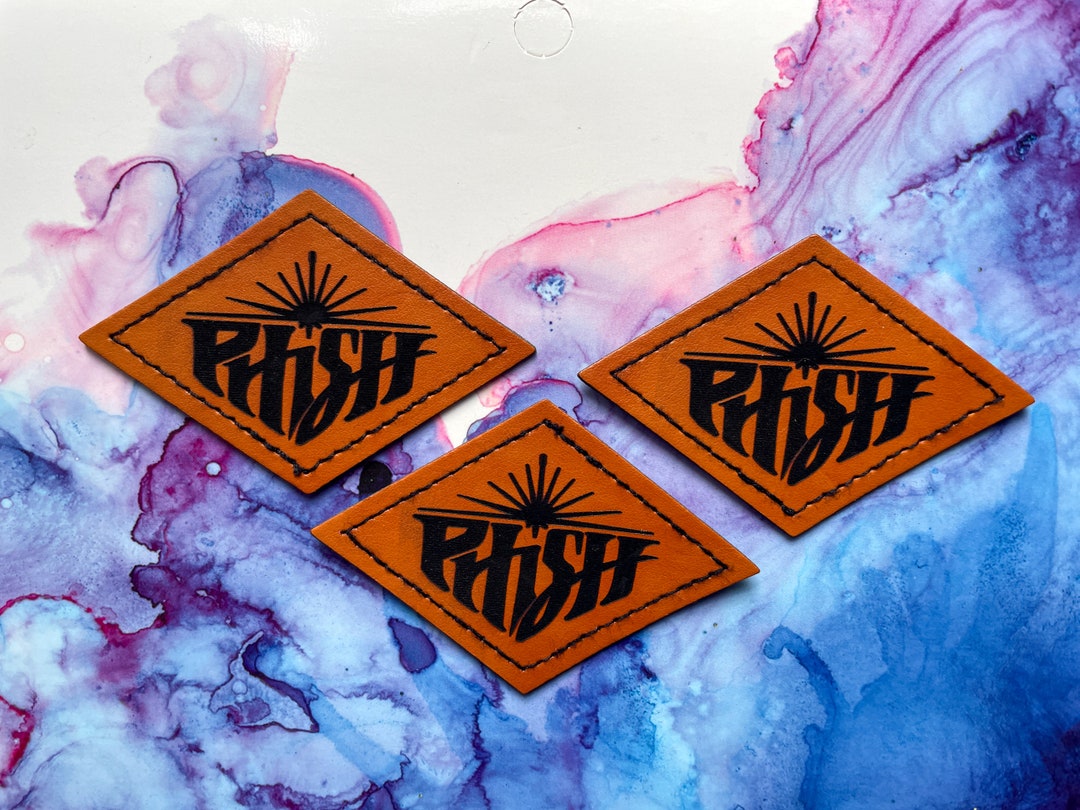 Phish Patch: Handmade Leather Iron-on Patch - Etsy
