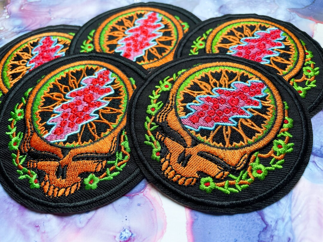Grateful Dead Patch 3.32" Steelie Phish Donut Patch- Iron On ...