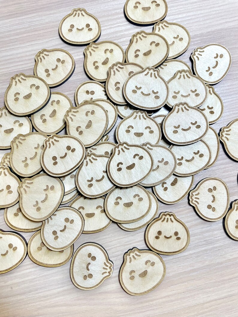 Kawaii Dumpling Magnets: Wooden Dim Sum Party Favors, Set of 3 - Etsy