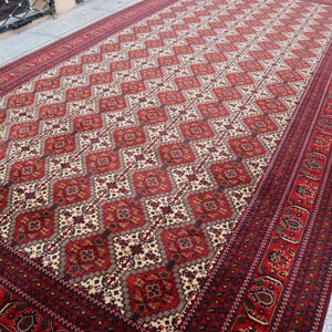 10x20 Extra Large Afghan Rug, Palace Size Turkmen Tribal Oriental ...
