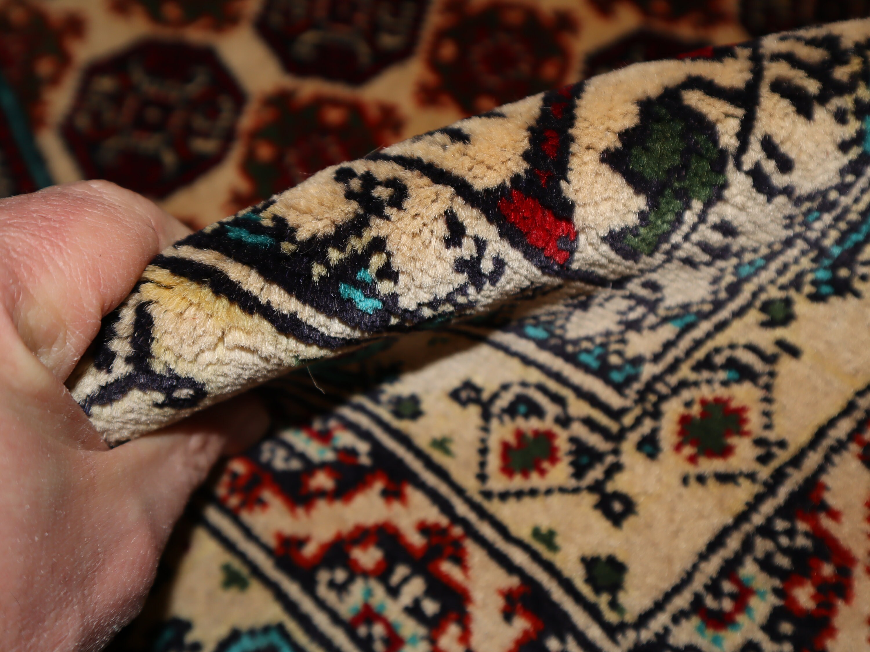 3x4 Ft Turkmen Vintage Prayer Rug • Fine Quality Afghan Hand Knotted ...