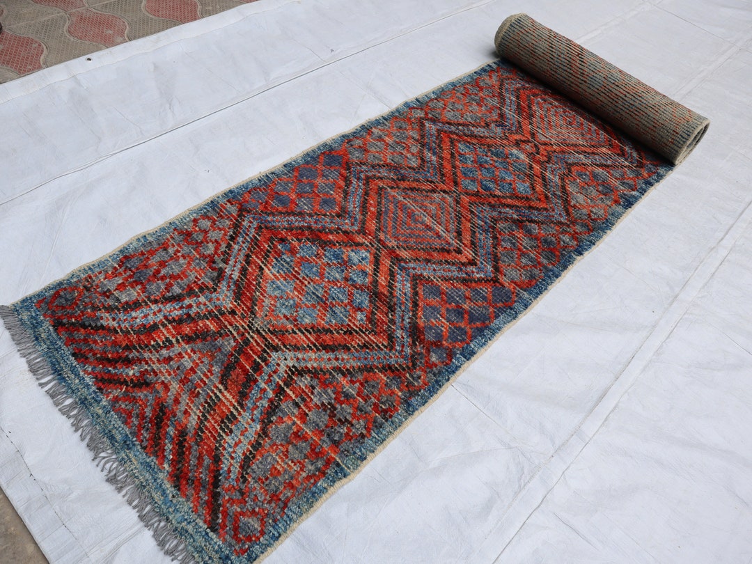 3x16 Runner Moroccan Berber Rug 16 Ft Runner Rug, Beni Ourain Rug ...