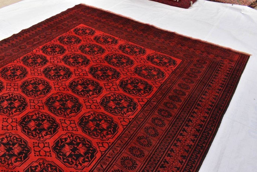 1990s Handmade Rugs Afghan Tribal Oriental Area Rug 9x14 - Etsy