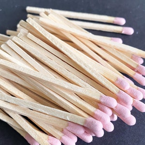 Bulk 3" Pink Matches QTY: 120 to 10,000 | Colored Matches | Candle ...
