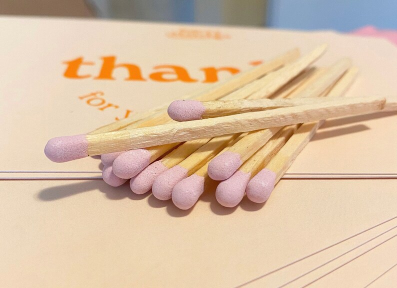 50 Match Box 3" Light Purple Matches and Striker | Matchboxes | Colored ...