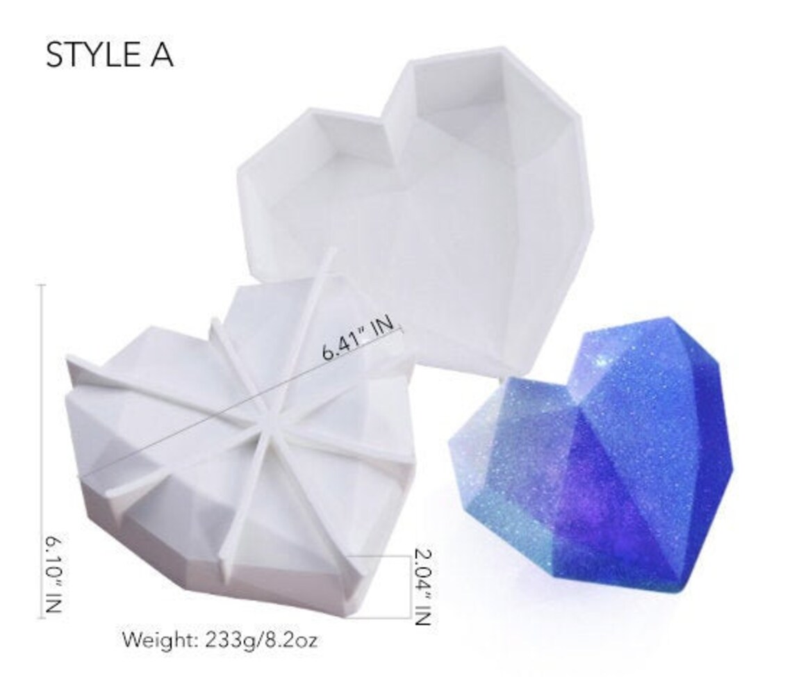 Heart Silicone Mold Heart Mold Heart Chocolate Mold | Etsy