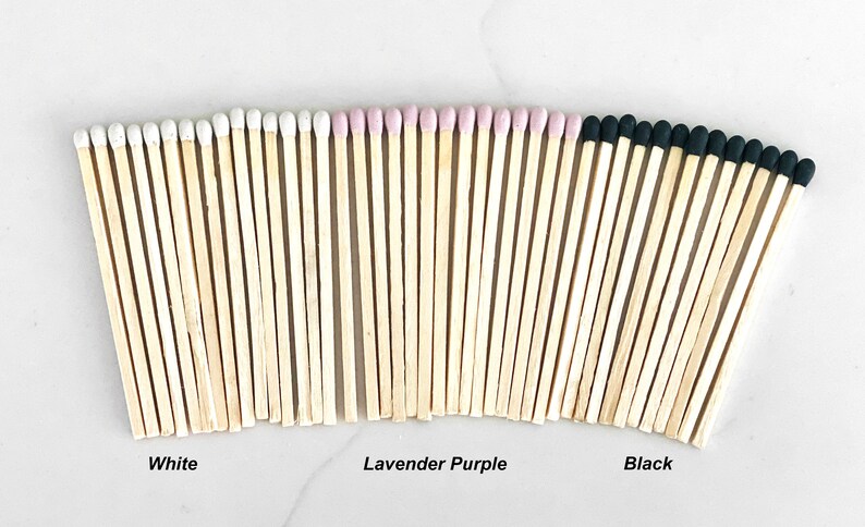 50 Match Box 3" Light Purple Matches and Striker | Matchboxes | Colored ...
