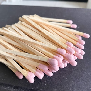 Bulk 3" Pink Matches QTY: 120 to 10,000 | Colored Matches | Candle ...