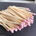 Bulk 3" Pink Matches QTY: 120 to 10,000 | Colored Matches | Candle ...