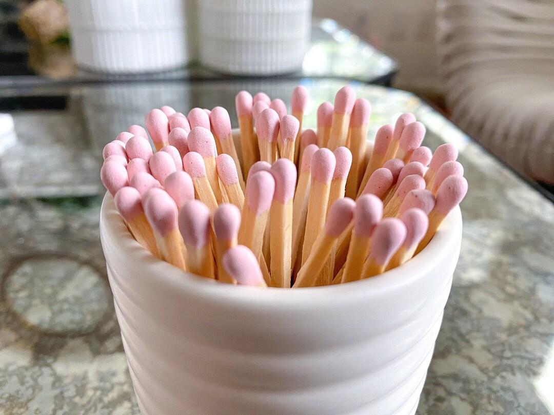Bulk 3" Pink Matches QTY: 120 to 10,000 | Colored Matches | Candle ...