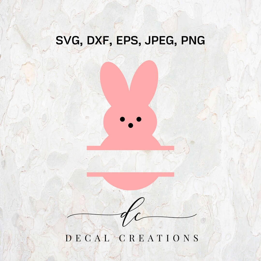 BUY 3 GET 1 Free..easter Peep Split Bunny Marshmallow Silhouette ...