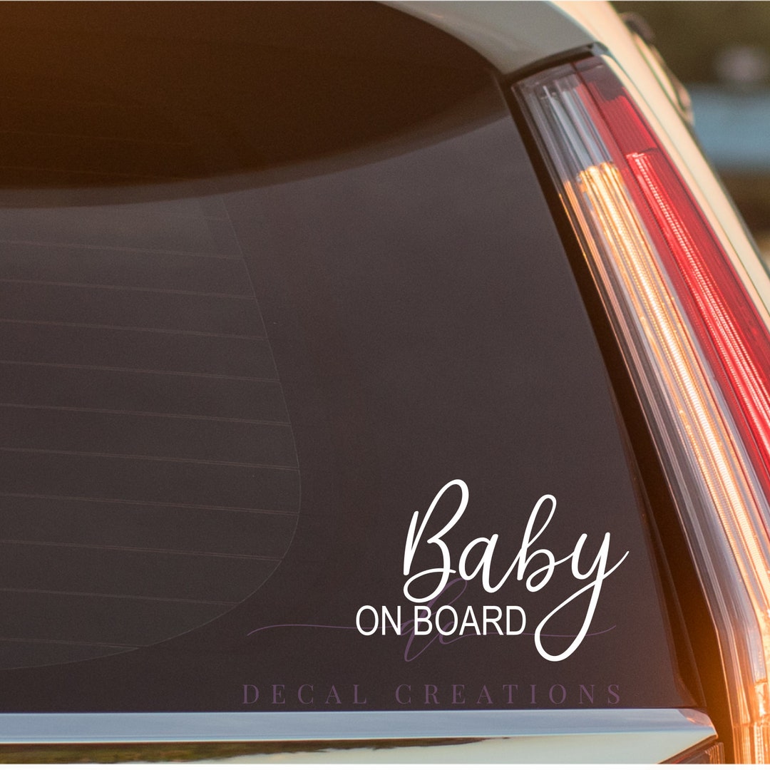 20 Colours Baby on Board, Vinyl Decal, Kids on Board, Sticker, Car ...