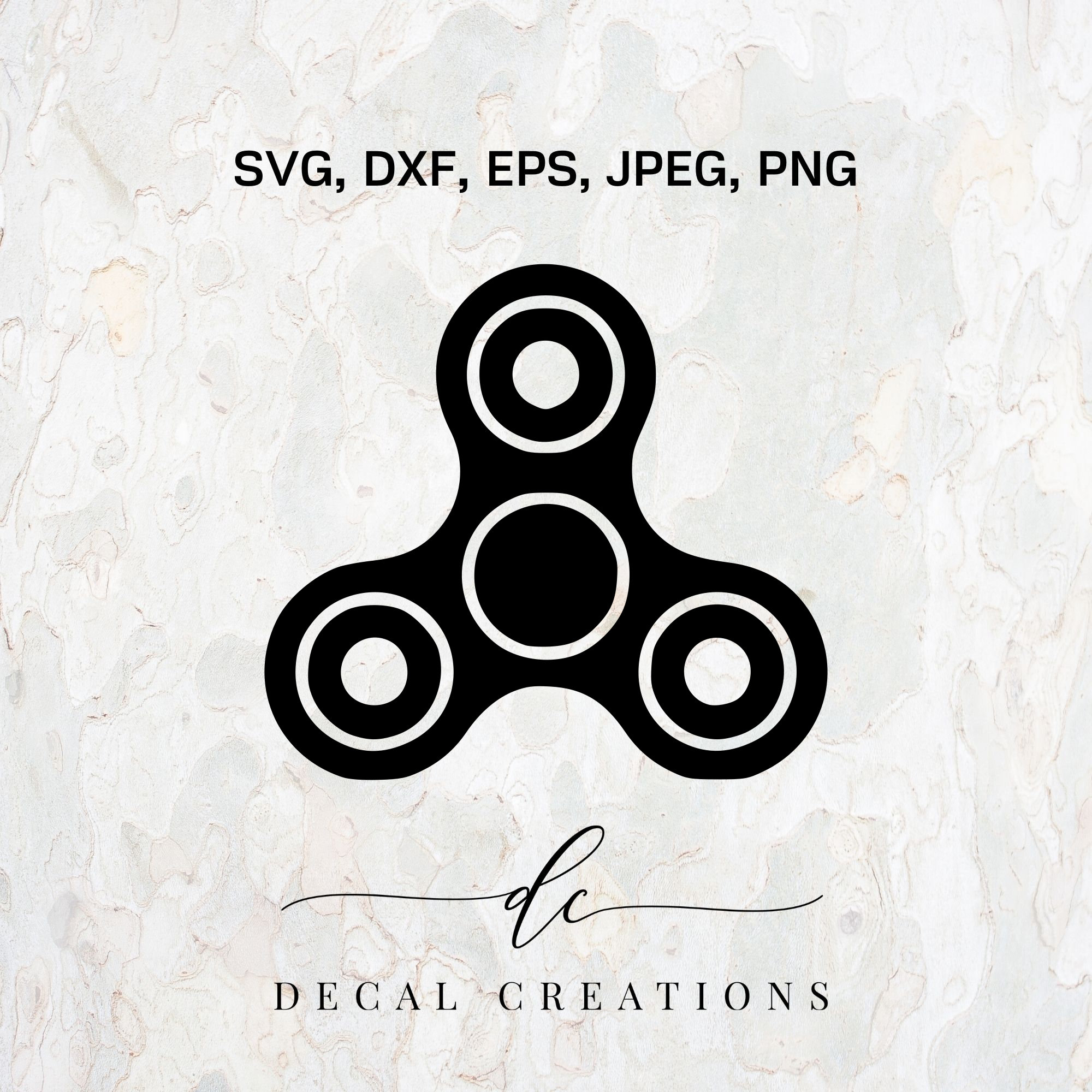 BUY 3 GET 1 Free..fidget Spinner Silhouette Clipart Digital - Etsy