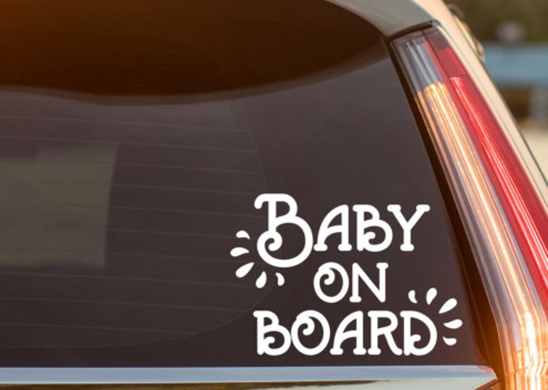 20 Colours Baby on Board Vinyl Decal Kids on Board Sticker - Etsy