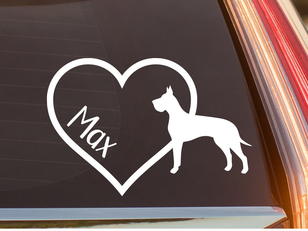 23 COLOURS Personalised Great Dane Name | Custom Dog Name | Pet Love ...