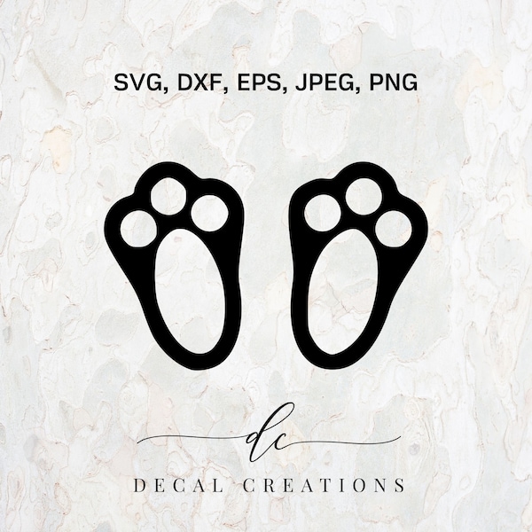Free Bunny Feet Svg - Etsy