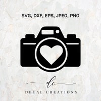 Camera Svg - Pdf - Png - Dxf - DSLR Camera - Photographer - Commercial ...