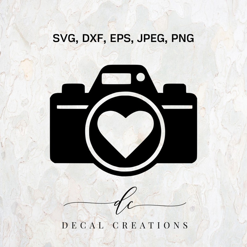 Camera With Heart - Etsy