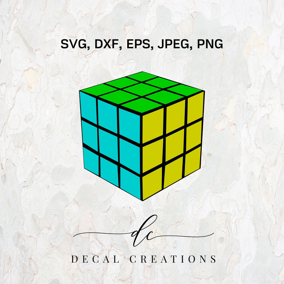 BUY 3 GET 1 Free..rubik's Cube Rubic's Cube Silhouette Clipart Digital ...