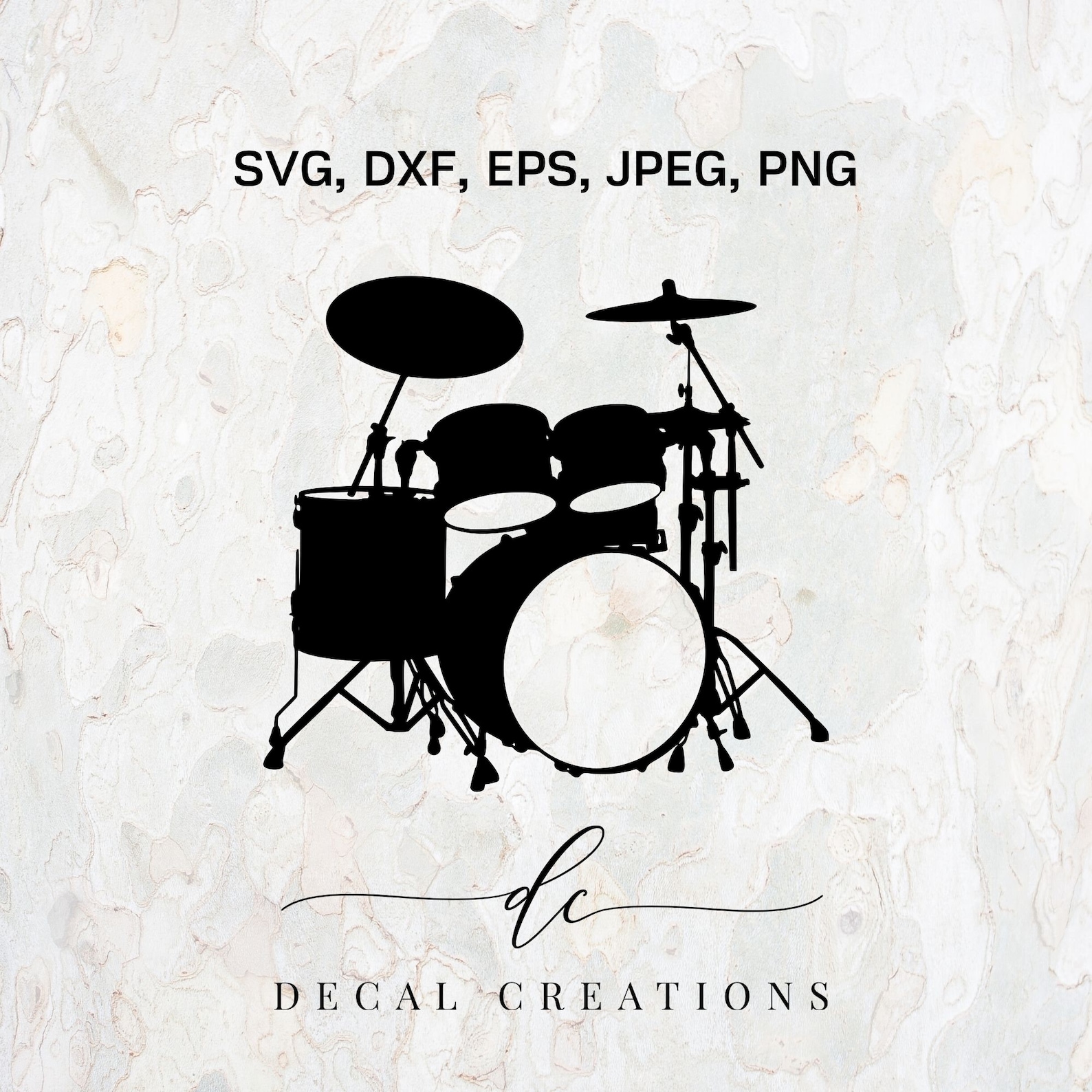 BUY 3 GET 1 Free..drum Kit Drummer Drum Set Silhouette Clipart Digital ...