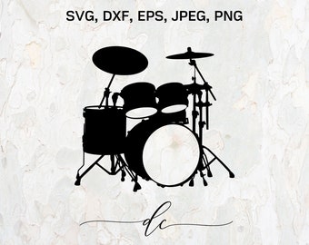 Drum SVG File Drum DXF Drumset Svg Drumset Svg Drumset - Etsy