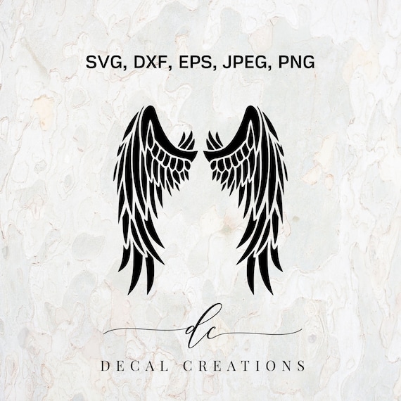 BUY 3 GET 1 FREE.. Angel Wings Memorial Wings Vector Cut File | Etsy