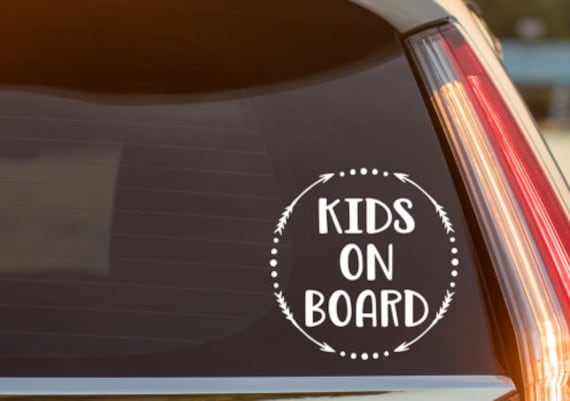 20 Colours Kids on Board Baby on Board Vinyl Decal Sticker - Etsy