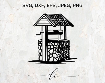 Wishing Well Clipart - Etsy