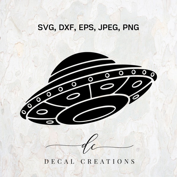 Flying Saucer Svg - Etsy