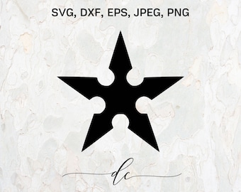 Throwing Star Dxf - Etsy
