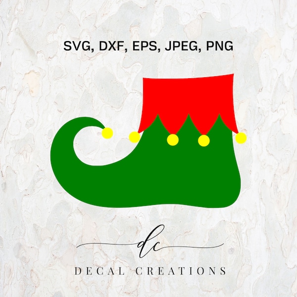 Elf Shoe Vector - Etsy