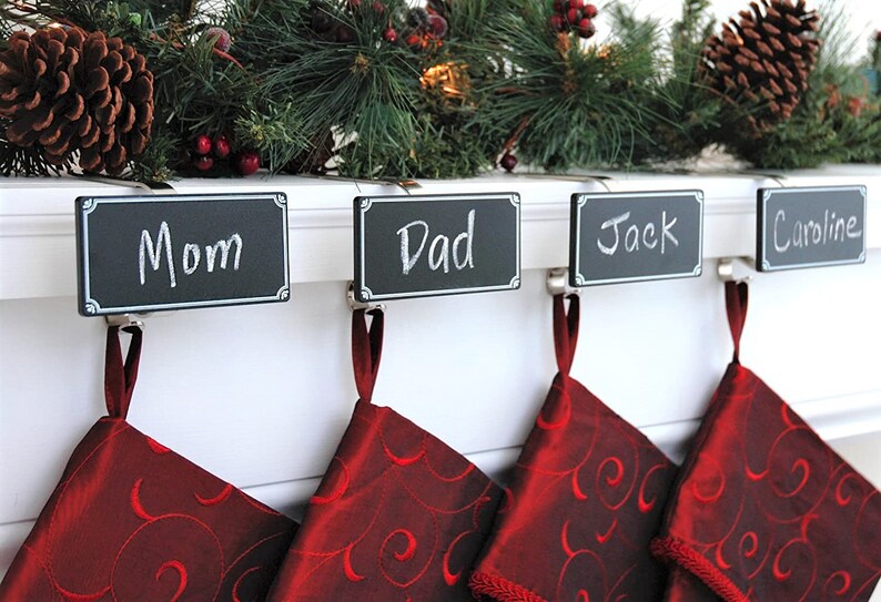 Haute Decor the Original Mantle Clips Stocking Holders With - Etsy