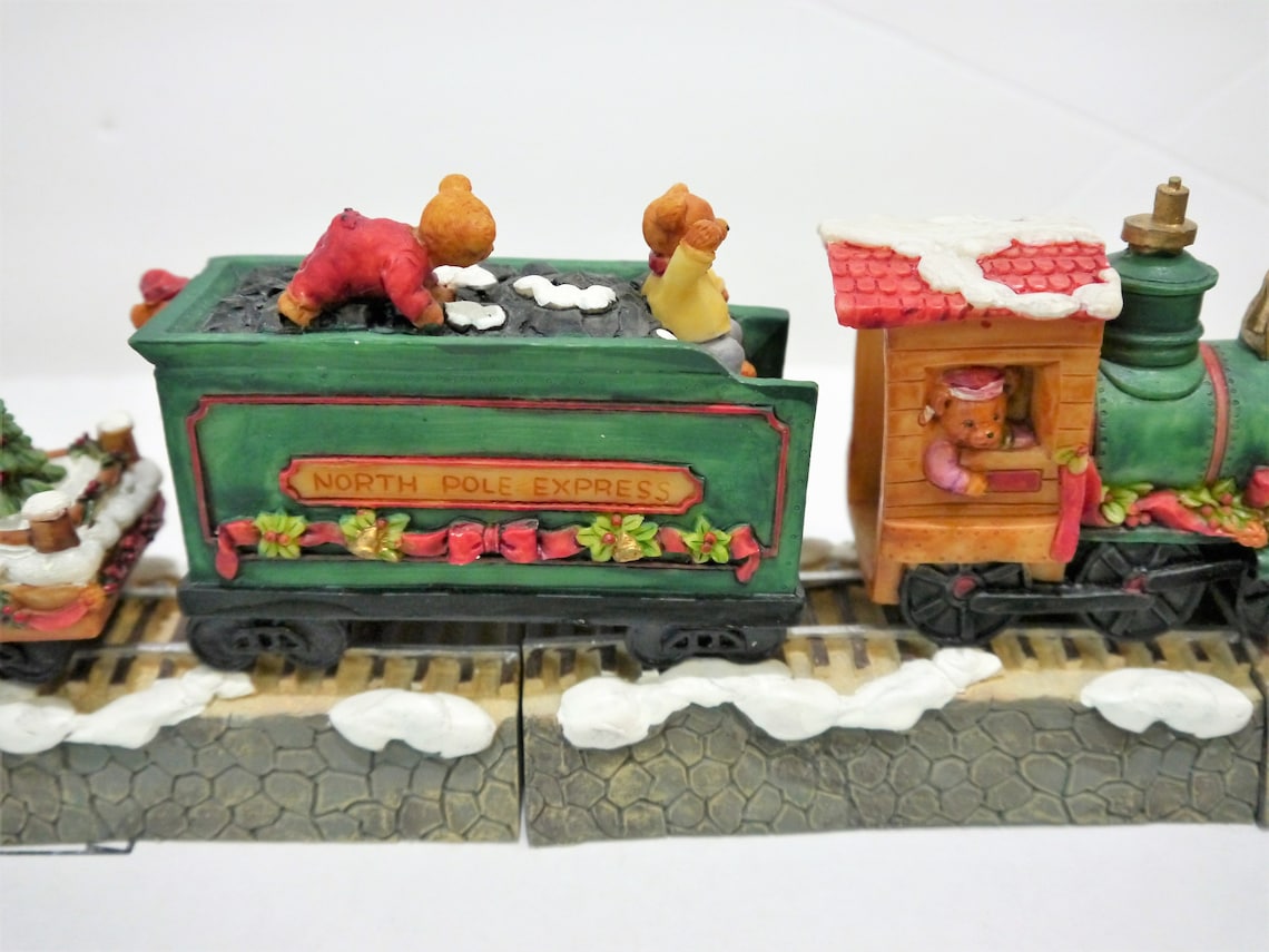 Vintage Collection North Pole Express Mini Teddy Train Set - Etsy UK