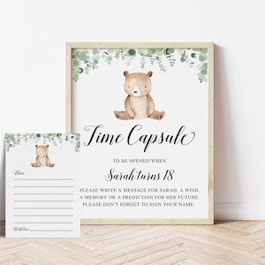 Time Capsule Baby Shower, Time Capsule 1st Birthday, Time Capsule Sign ...