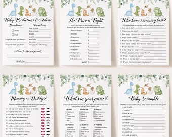 Dinosaur Baby Shower Games , Dinosaur Baby Shower Bundle, Dino Baby ...
