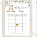 Editable Baby Shower Bingo Game, Bear Bingo Cards, Baby Shower Bingo ...