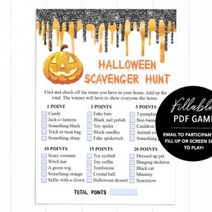 Halloween Scavenger Hunt, Virtual Halloween Games, Family Halloween ...