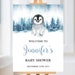 Penguin Baby Shower Welcome Sign Baby Shower Welcome Sign - Etsy