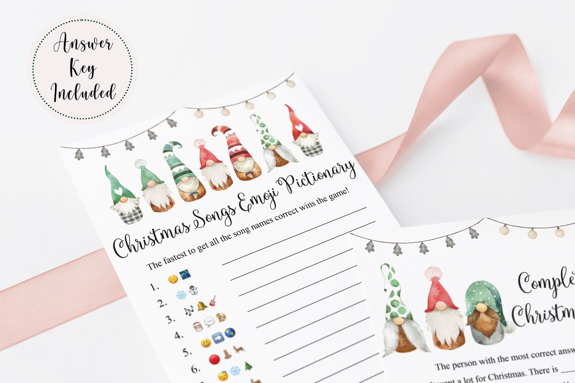 12 Christmas Games Bundle Christmas Games Family Christmas - Etsy