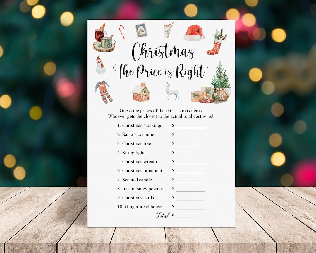 Christmas the Price is Right, Christmas Games, Office Christmas Games ...