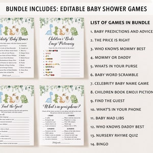 14 Dinosaur Baby Shower Games, Dino Baby Shower Games, Dinosaur Baby ...