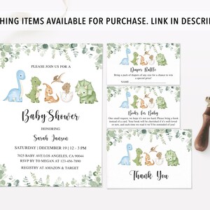 14 Dinosaur Baby Shower Games, Dino Baby Shower Games, Dinosaur Baby ...