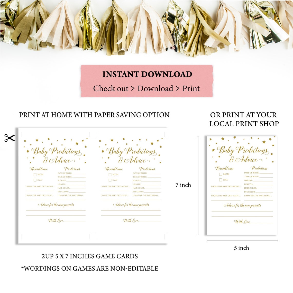 Star Baby Shower Games Bundle Baby Shower Games Baby Shower | Etsy