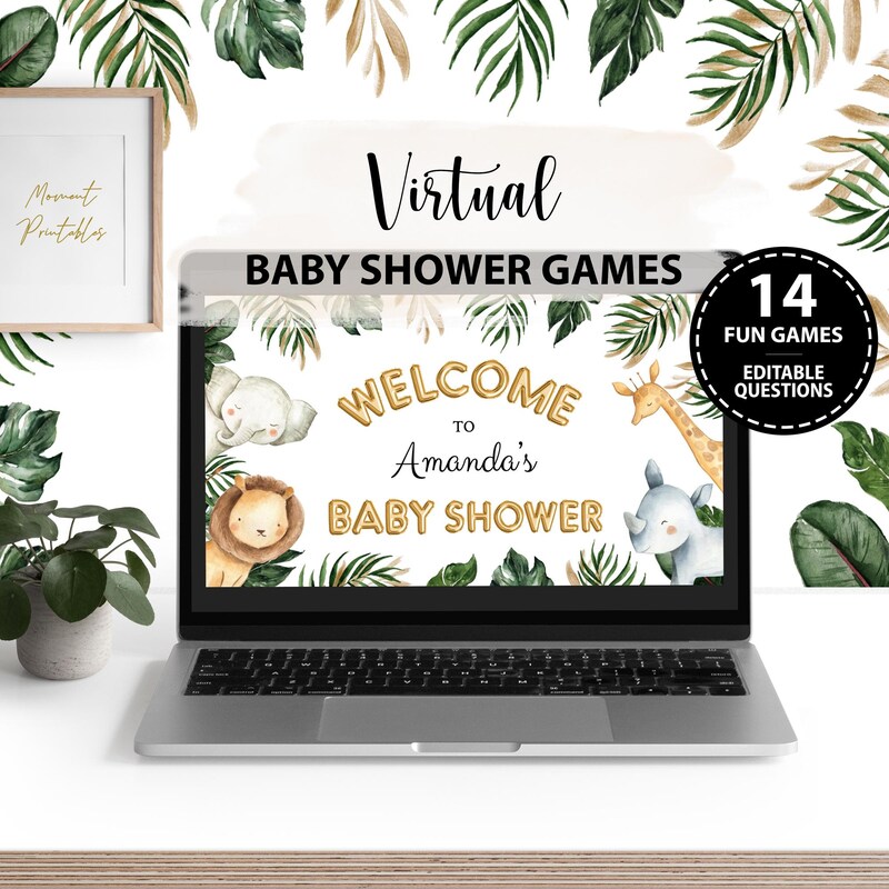 Virtual Baby Shower Powerpoint - Etsy